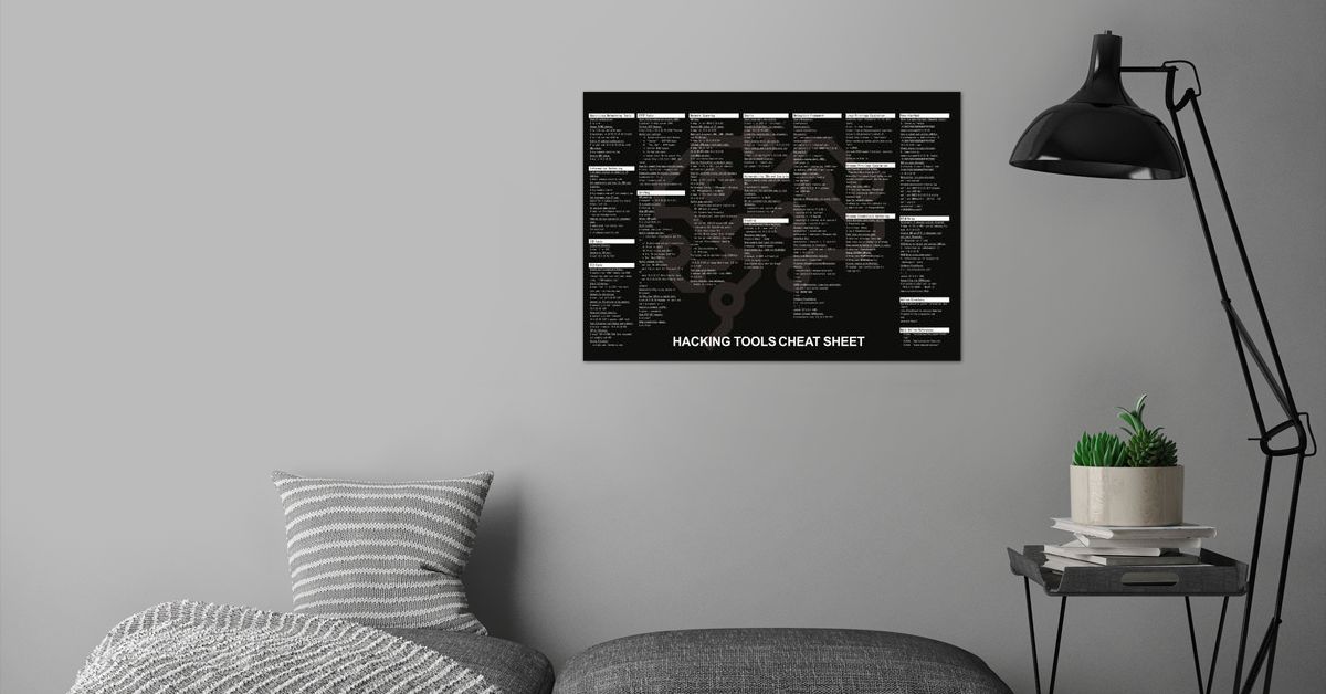 'Hacking Tools Cheat Sheet' Poster by MrTKBooker | Displate