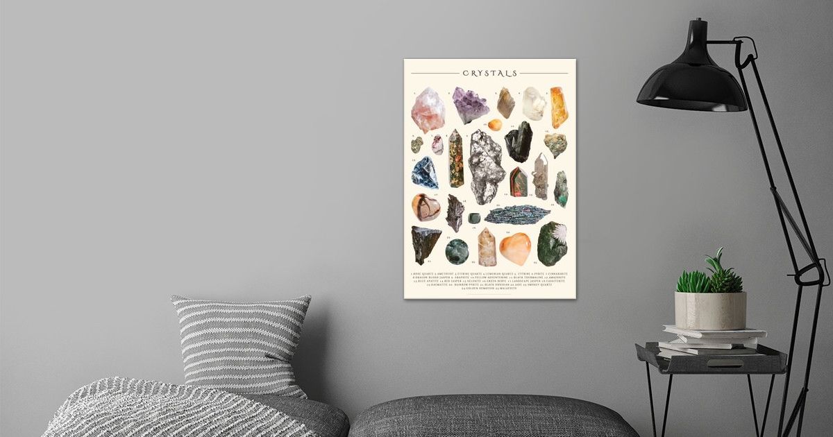 'Crystals Gemstones Healing' Poster by MrTKBooker | Displate