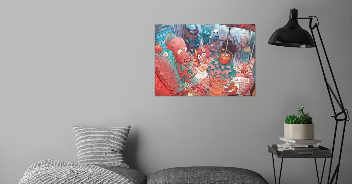 'Calamari Kebap' Poster by CarlesDalmau | Displate