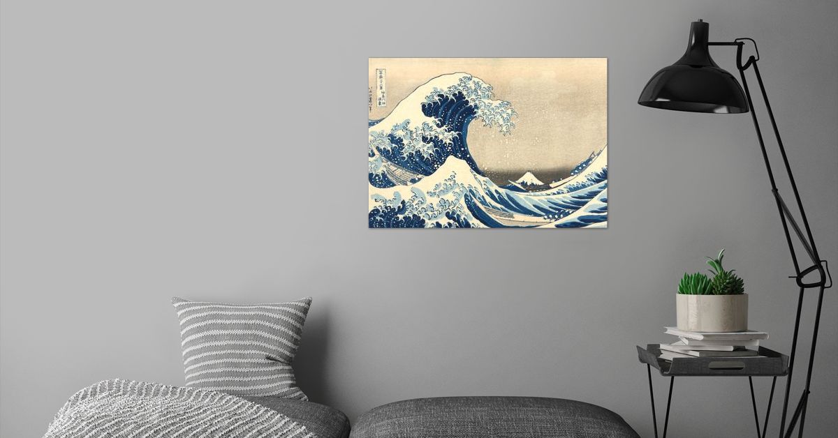 'Vintage Japanese wave' Poster by Simon Darren | Displate