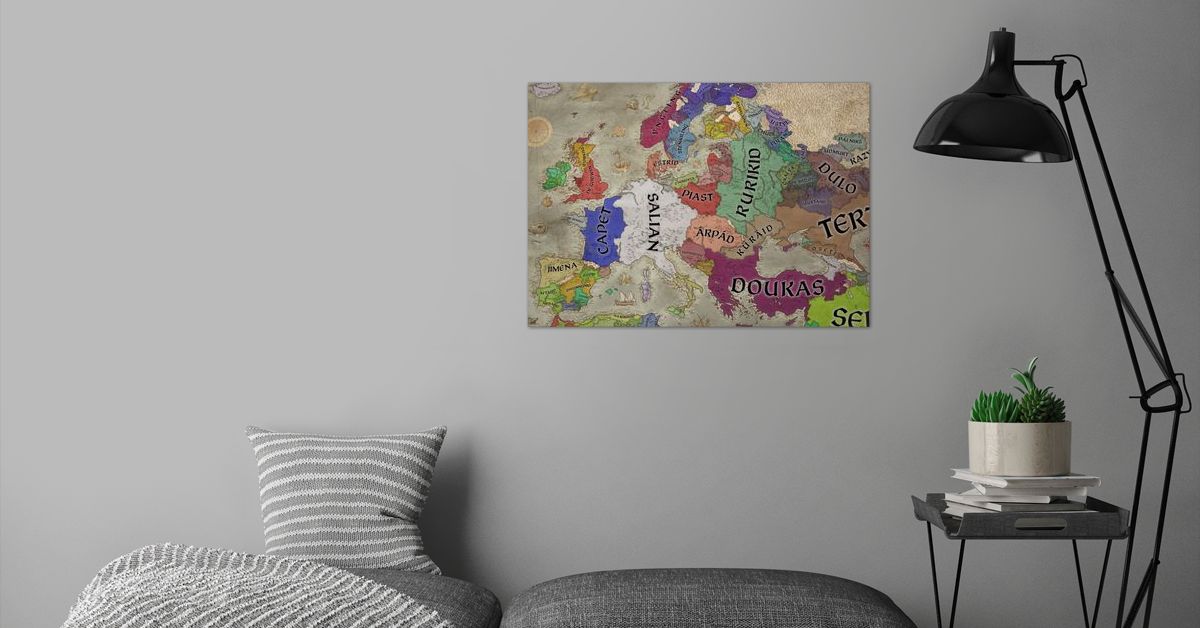 'Europe 1066' Poster by Crusaider Kings III | Displate