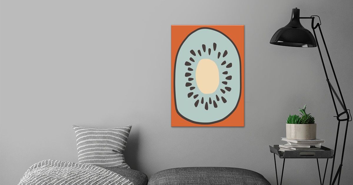 'Retro Kiwi Illustration' Poster by BluePinkPanther | Displate