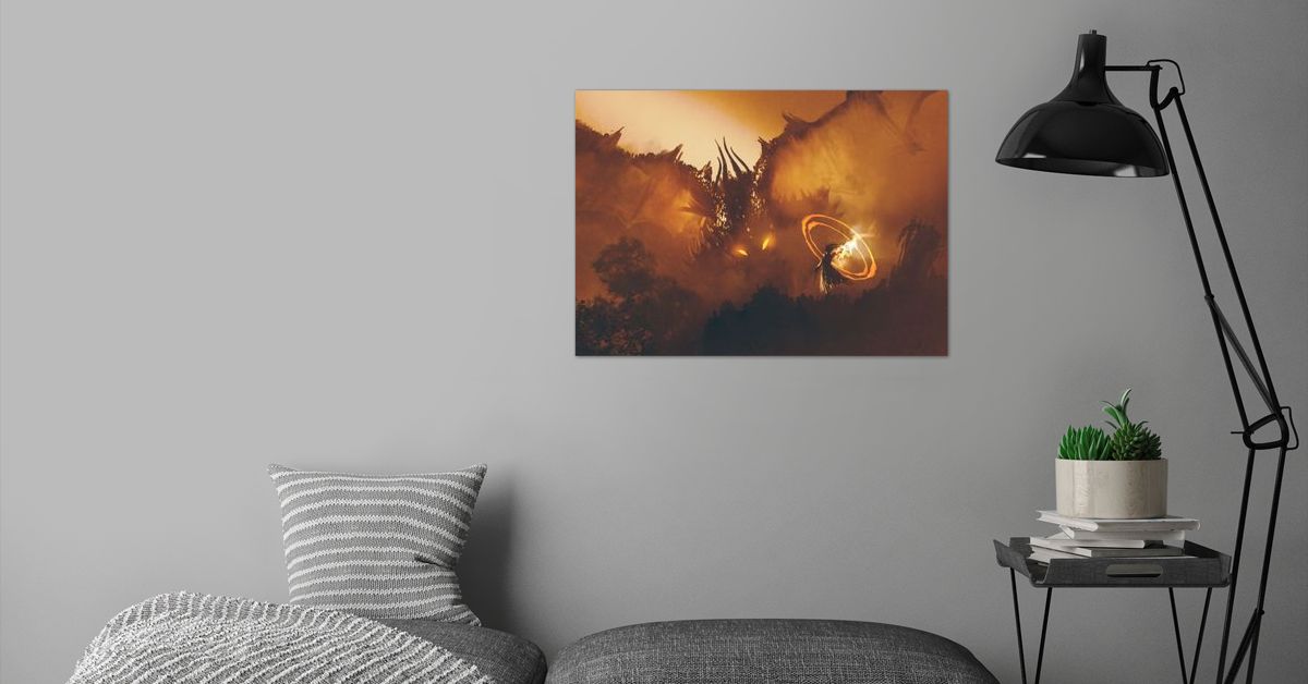'dragon slayer' Poster by Designersen | Displate