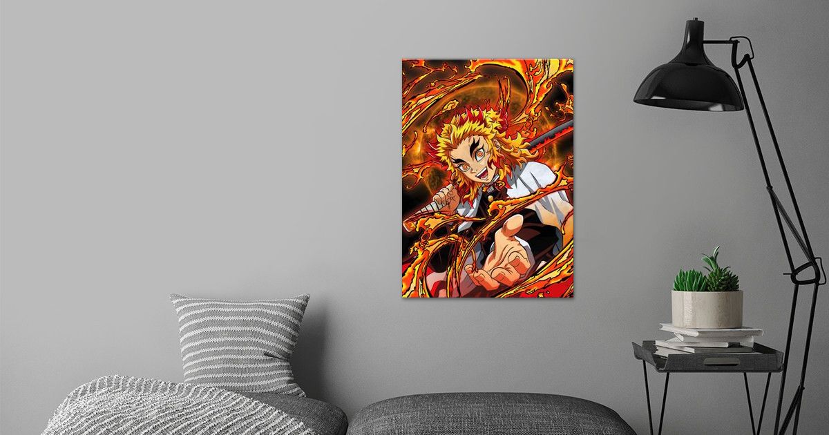 'Rengoku Demon Slayer' Poster by Donero | Displate