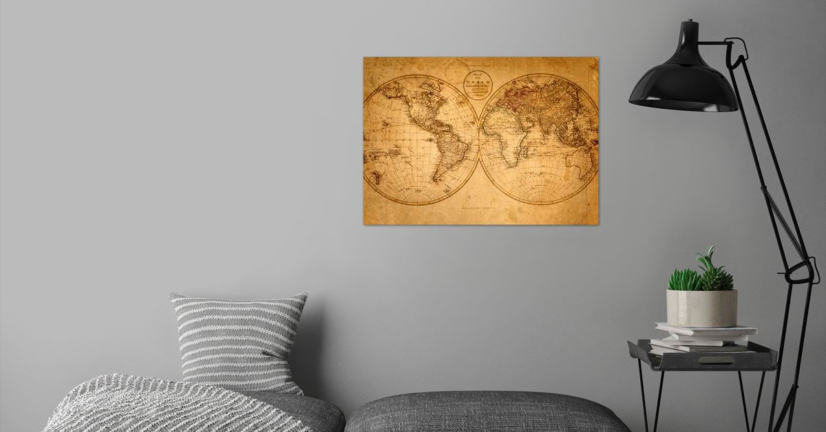 'Vintage Map' Poster by REAL VINTAGE | Displate