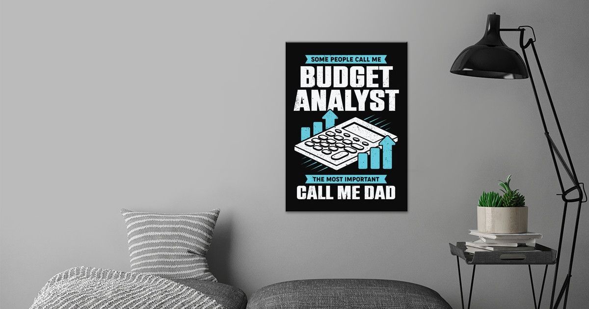 'Budget Analyst Dad Design' Poster by Marcel Doll | Displate