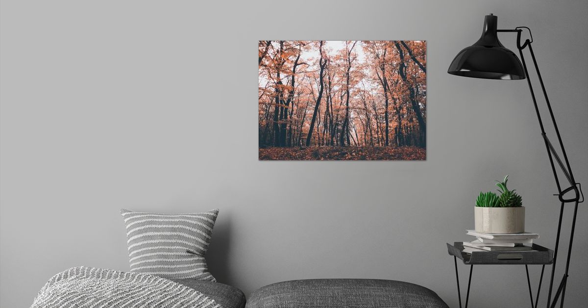 'Autumn cooper forest' Poster by Edy Art Space | Displate