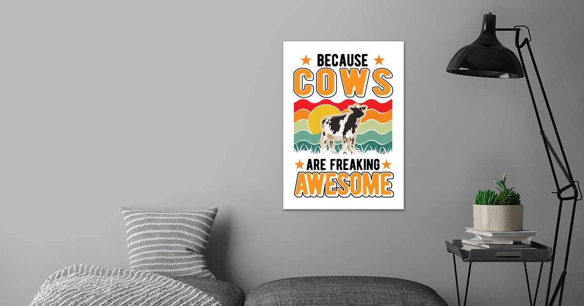 'Cow Farmer Cattle' Poster by FavoritePlates | Displate