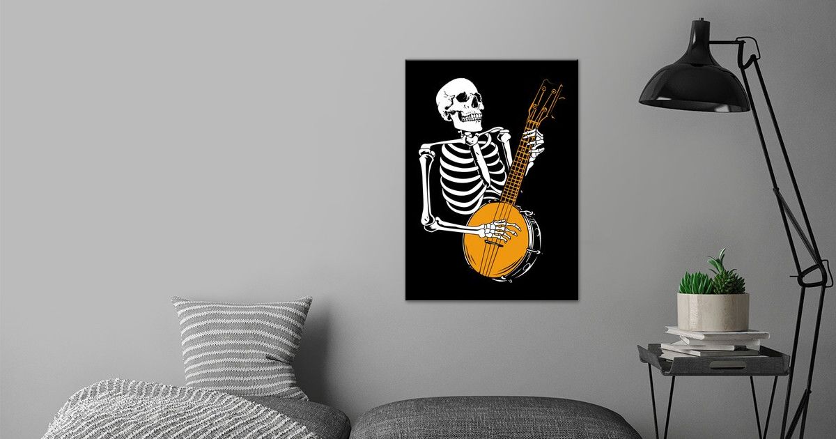 'Skeleton Playing Banjo' Poster by FunnyGifts | Displate