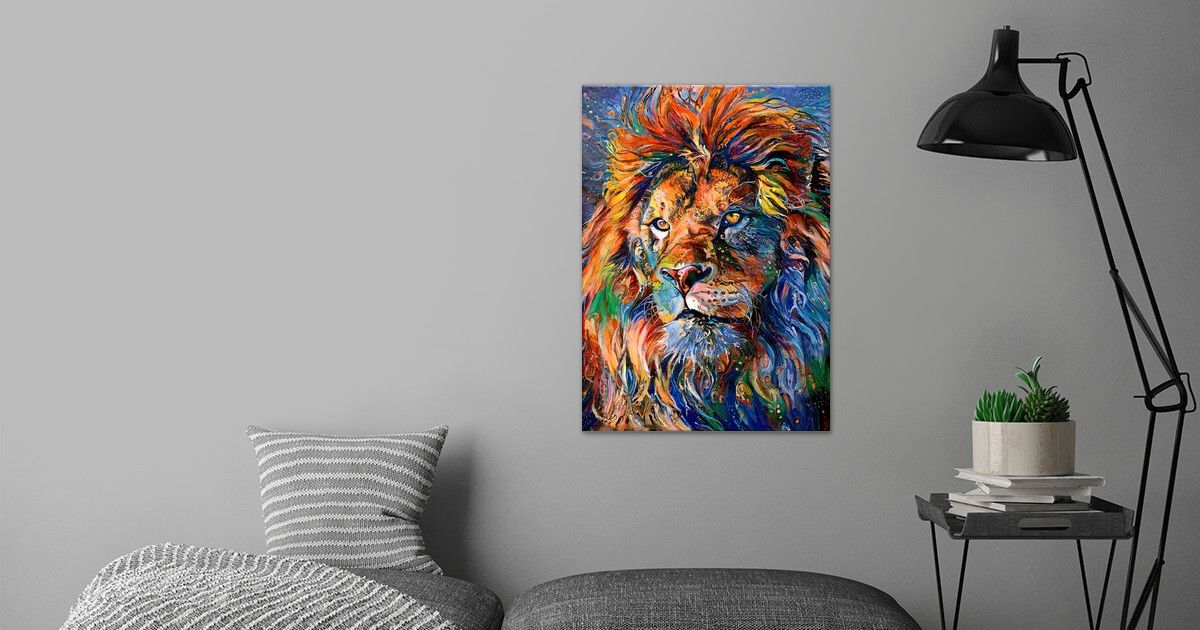 'Abstract Lion' Poster by Snecc Faraday | Displate