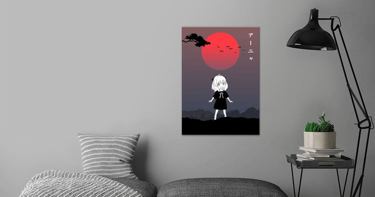 'Anya Forger' Poster by Silhouette Anime Art | Displate