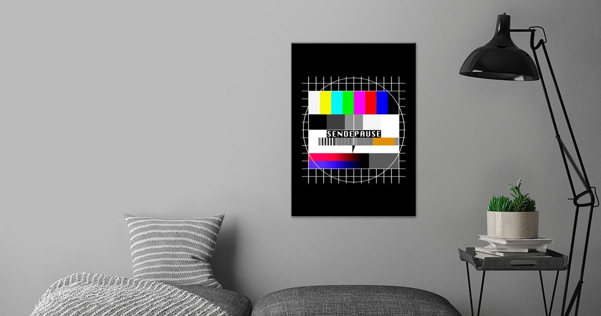 'Testbild Sendepause 80er' Poster by EDventures | Displate