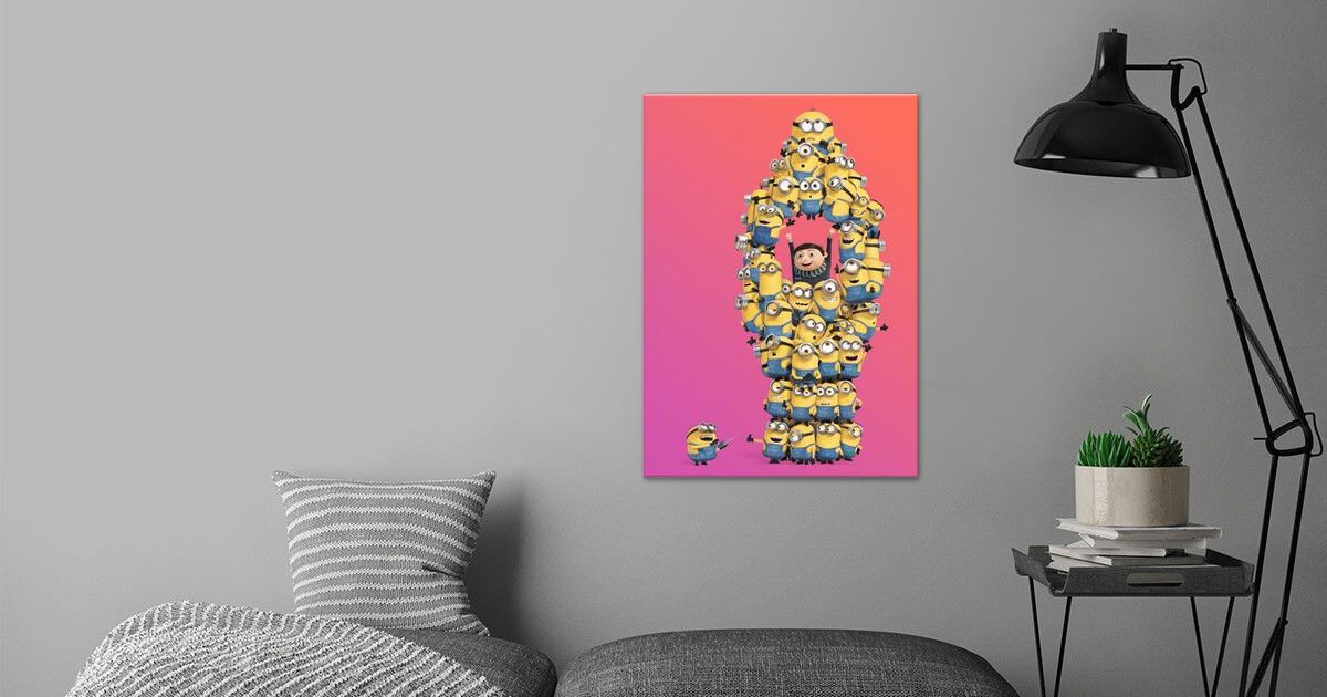 'Gru and Minion Pyramid' Poster by Minions | Displate