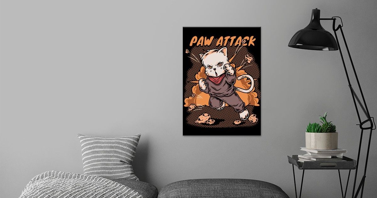 'Paw Attack' Poster by Unygara | Displate