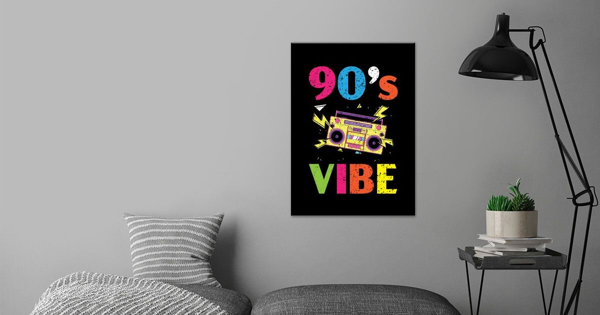 '90s Vibe 1990' Poster by NAO | Displate