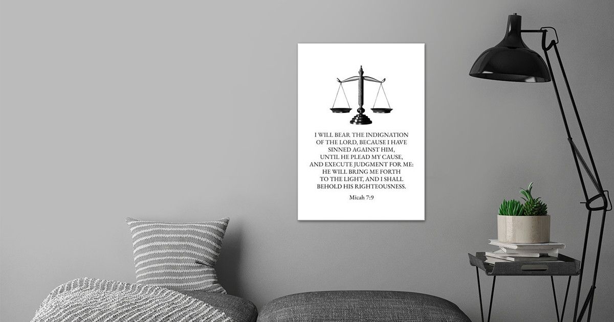 'Micah 7 9' Poster by ABConcepts | Displate