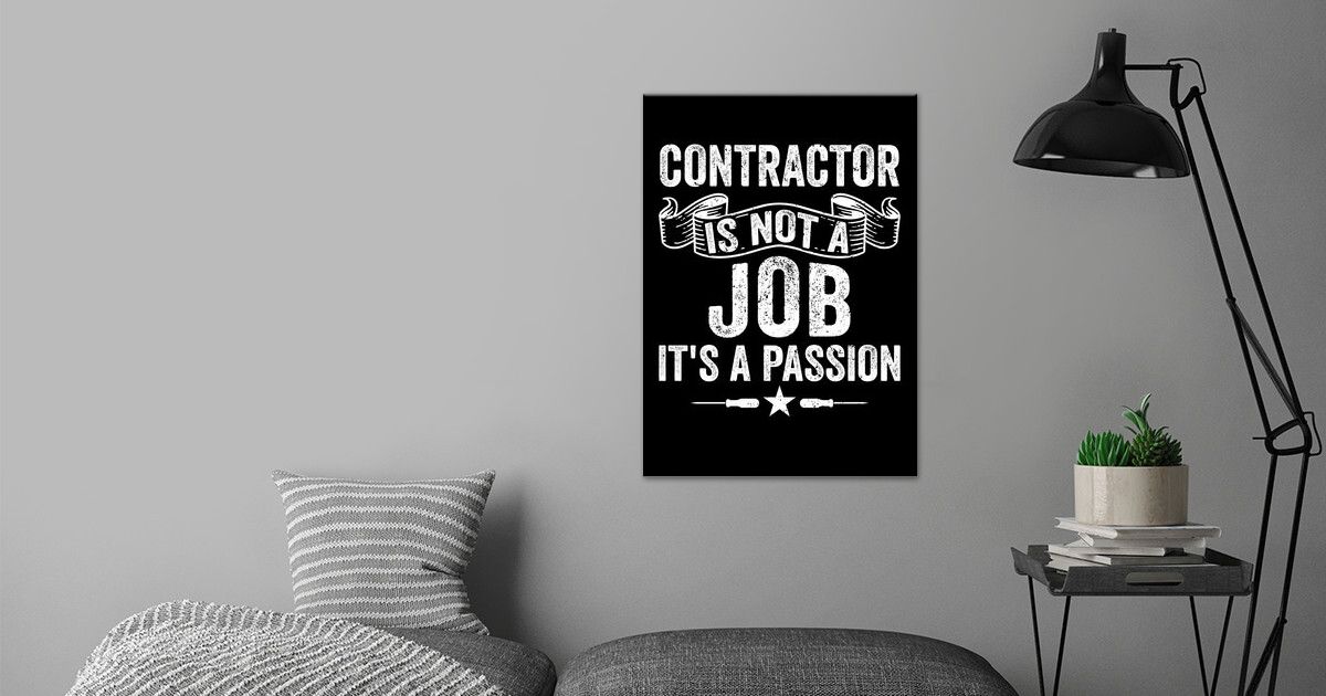 'General Contractor' Poster by Lukes Pixel Studio | Displate