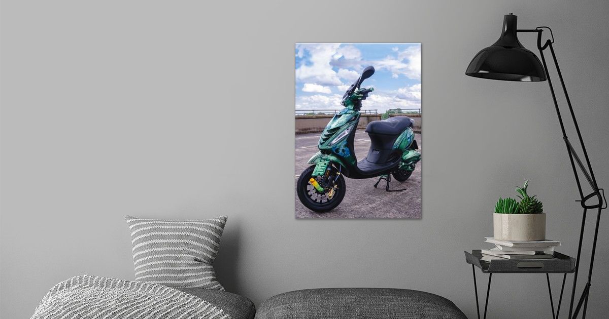 'Piaggio Zip 180cc' Poster by WBTuning Bredewold | Displate