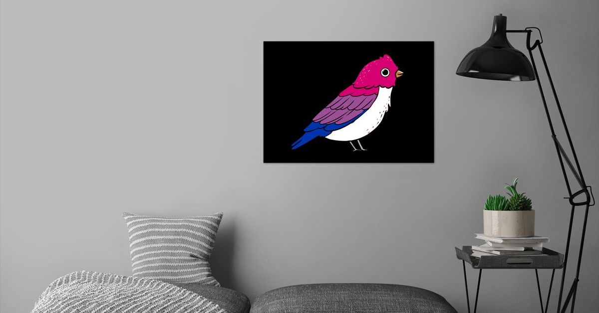 'Bisexual Bird Bi Pride' Poster by queerappear | Displate