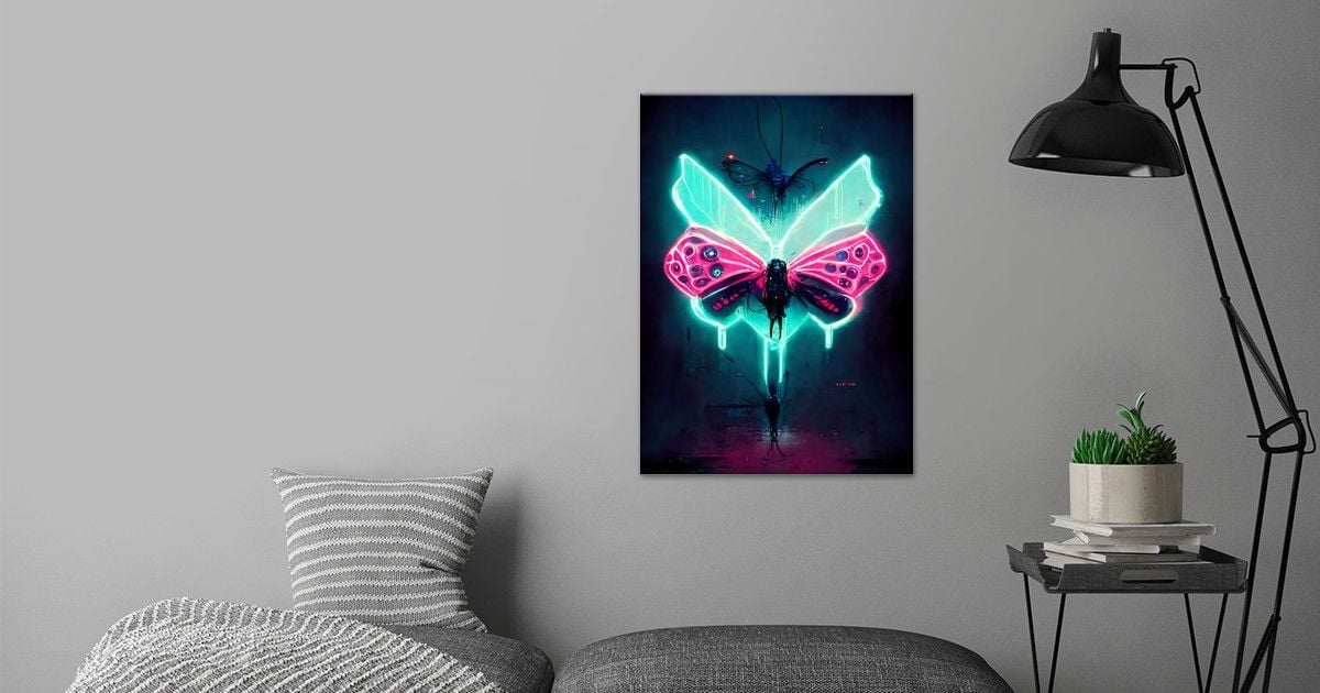 'Cyber Butterfly' Poster by Neugebauer | Displate