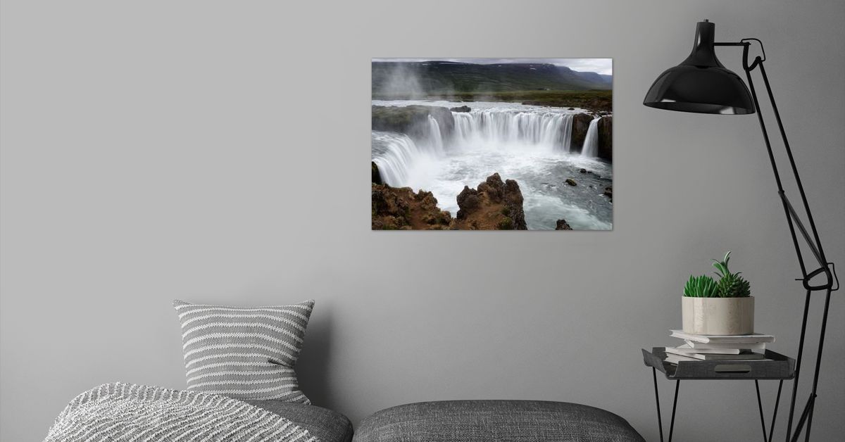 'Majestic Waterfall' Poster by Earth Nation | Displate
