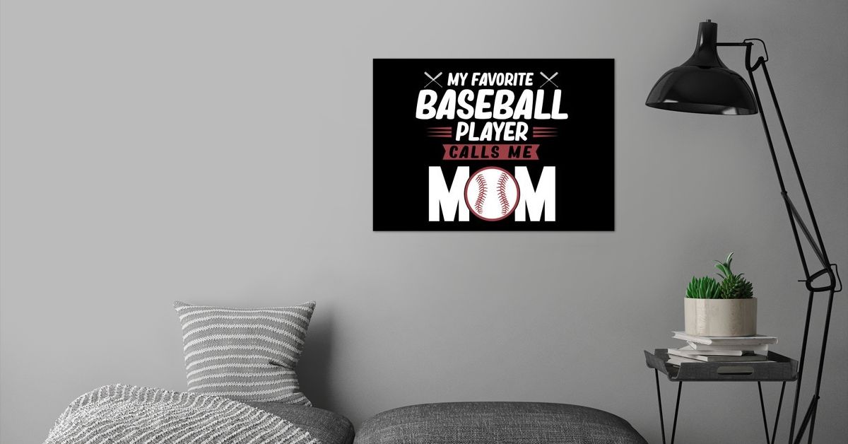 'Proud Baseball Mother' Poster by professionaldesigns | Displate