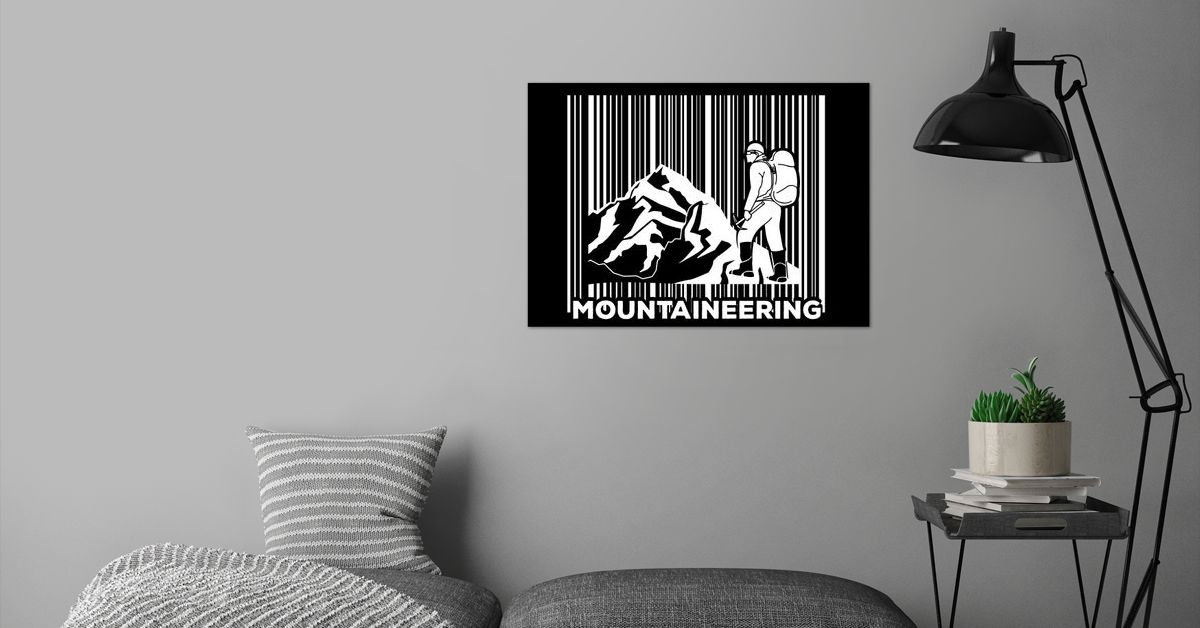 'Mountaineering Mountaineer' Poster by BobbyBubble | Displate
