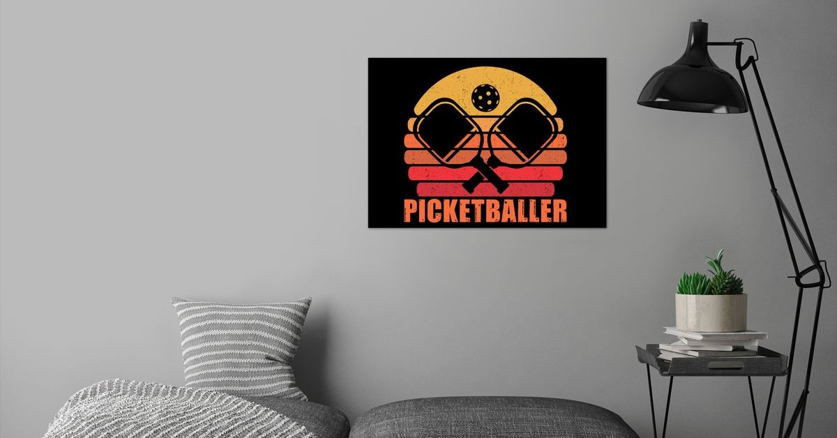 'Retro Vintage Pickleball' Poster by CrazySquirrel | Displate