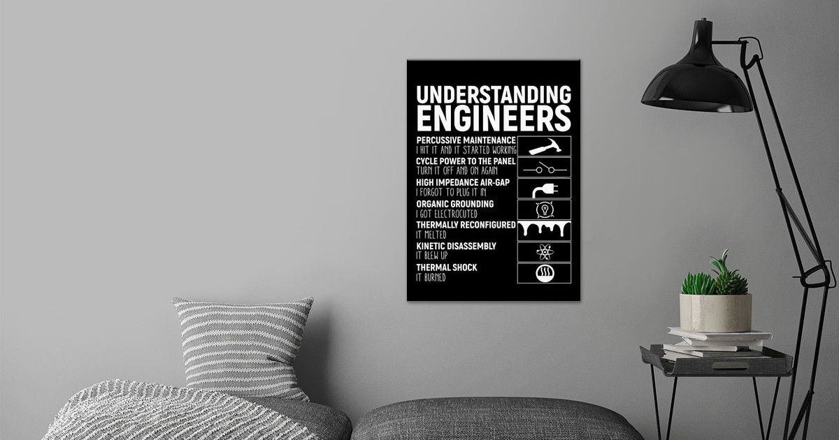 'Funny Engineer' Poster by Funny One Piece | Displate