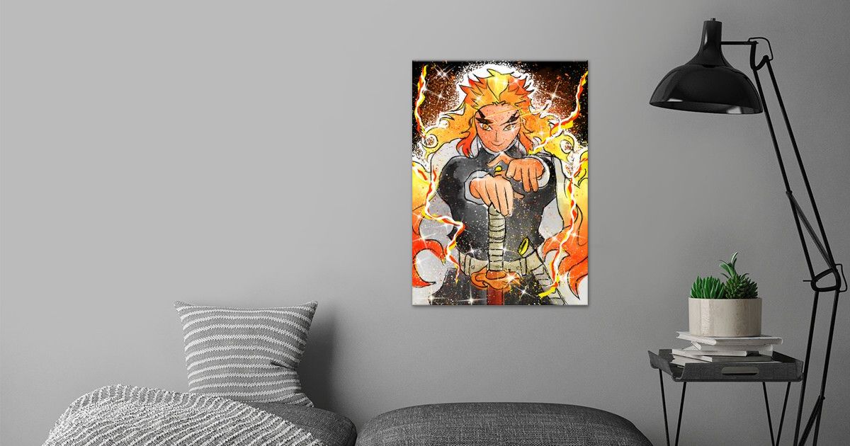 'Rengoku' Poster by Gabz Arts | Displate