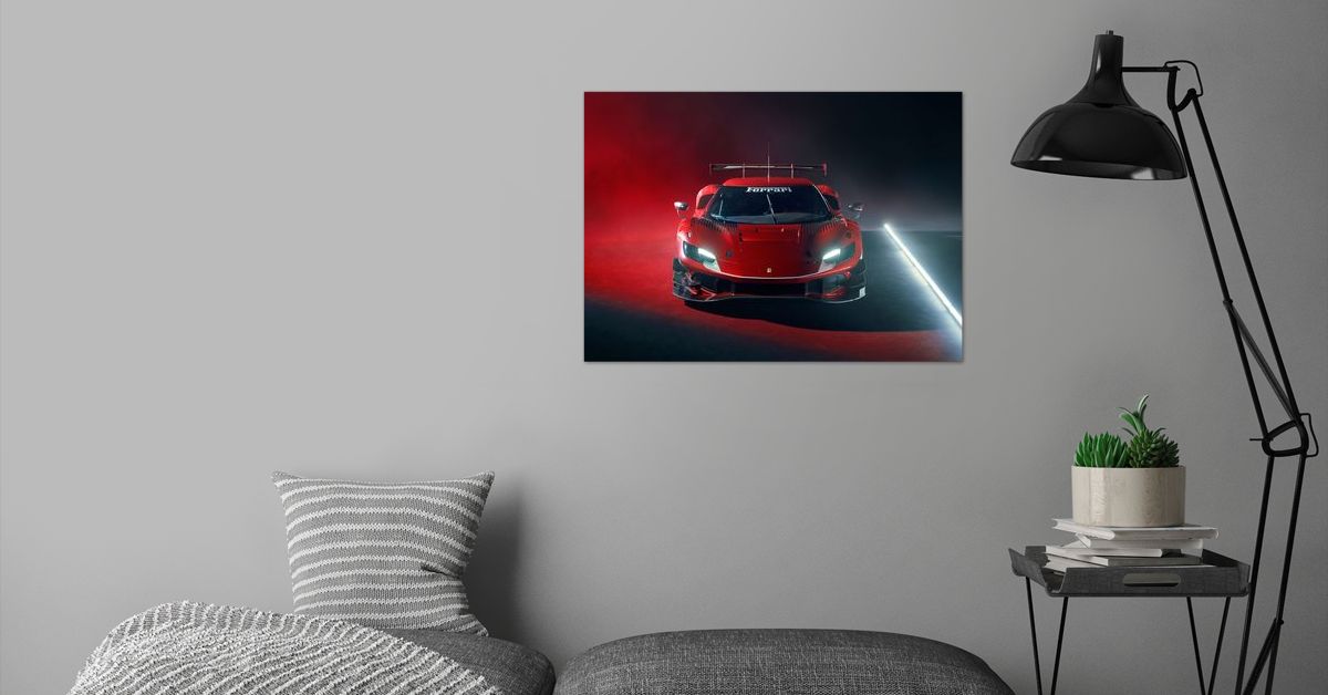 'Ferrari 296 GT3' Poster by Bay One | Displate