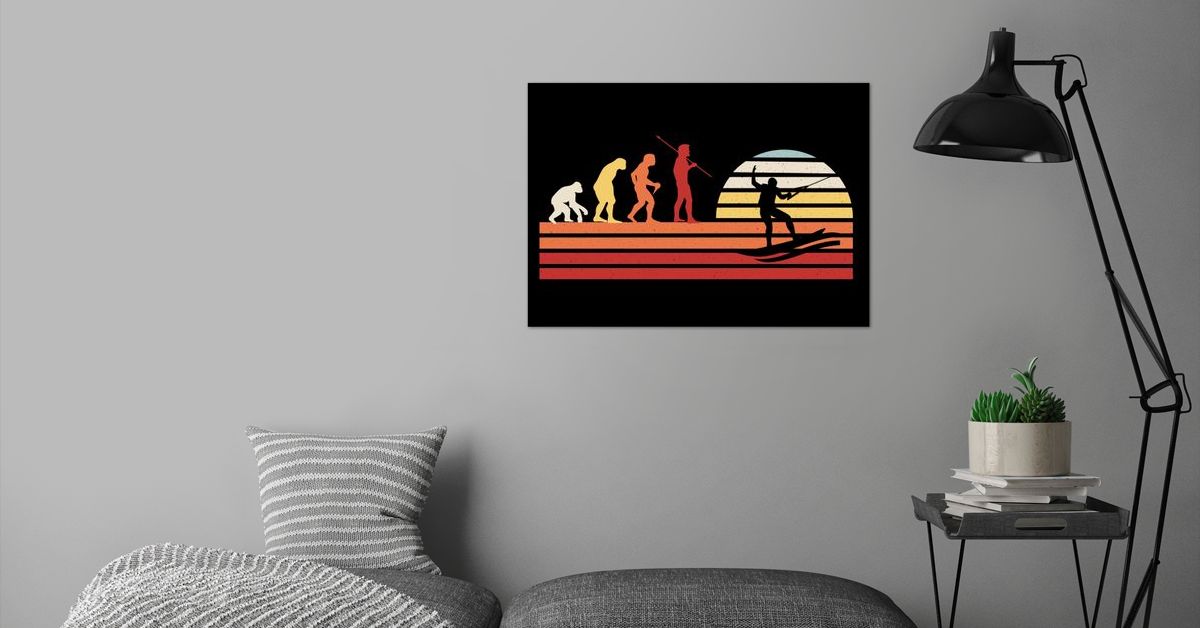 'Retro Wakeboarding Vintage' Poster by CrazySquirrel | Displate
