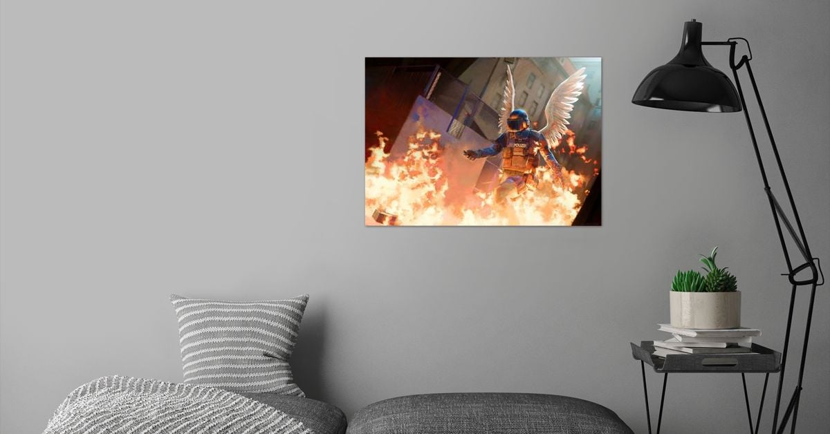 'Olof on Fire' Poster by rustenico | Displate