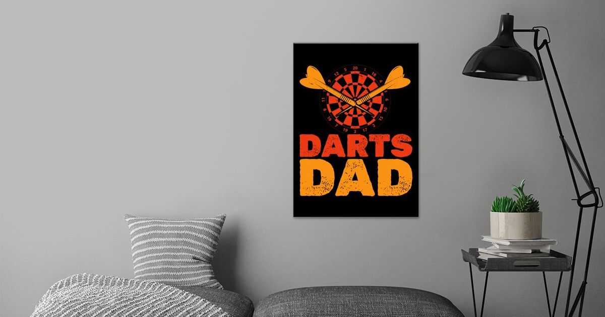 'Darts Dad Dartboard' Poster by professionaldesigns | Displate