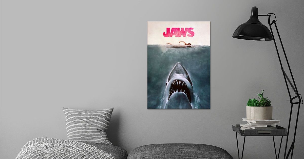 'JAWS poster with logo' Poster by JAWS movie | Displate
