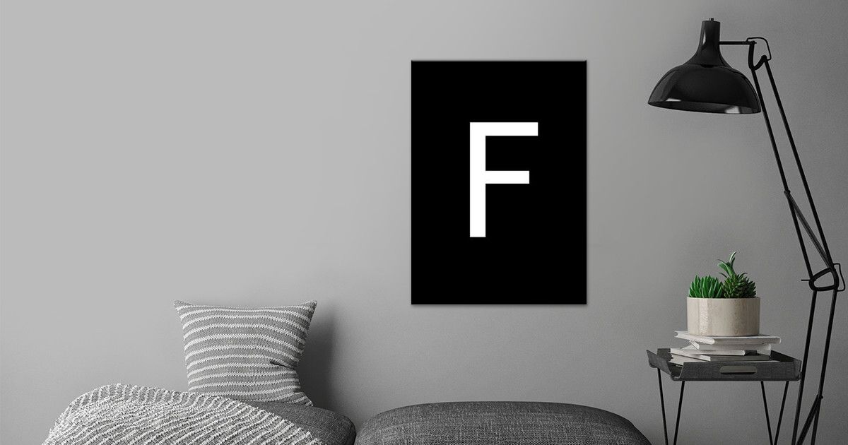 'Costume alphabet letters F' Poster by Gompal Hoy | Displate