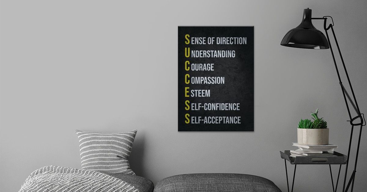 'Success Acronym' Poster by chanmatthewchan | Displate
