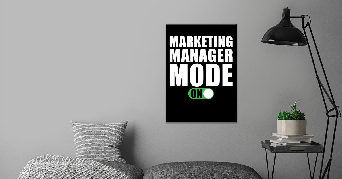 'Marketing Manager' Poster by schmugo | Displate