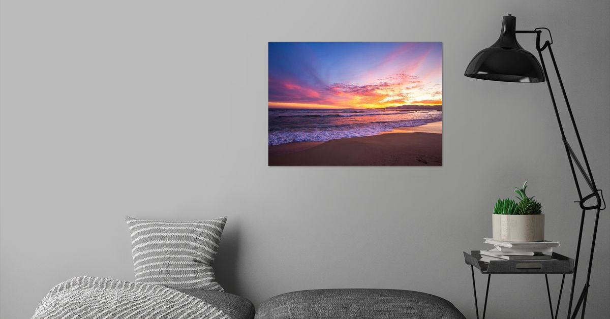 'Beach Sunset Nature' Poster by Mea Mansell | Displate