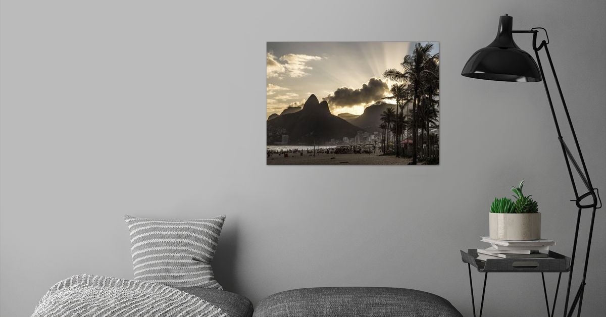 'Rio De Janeiro Beach' Poster by Dario | Displate