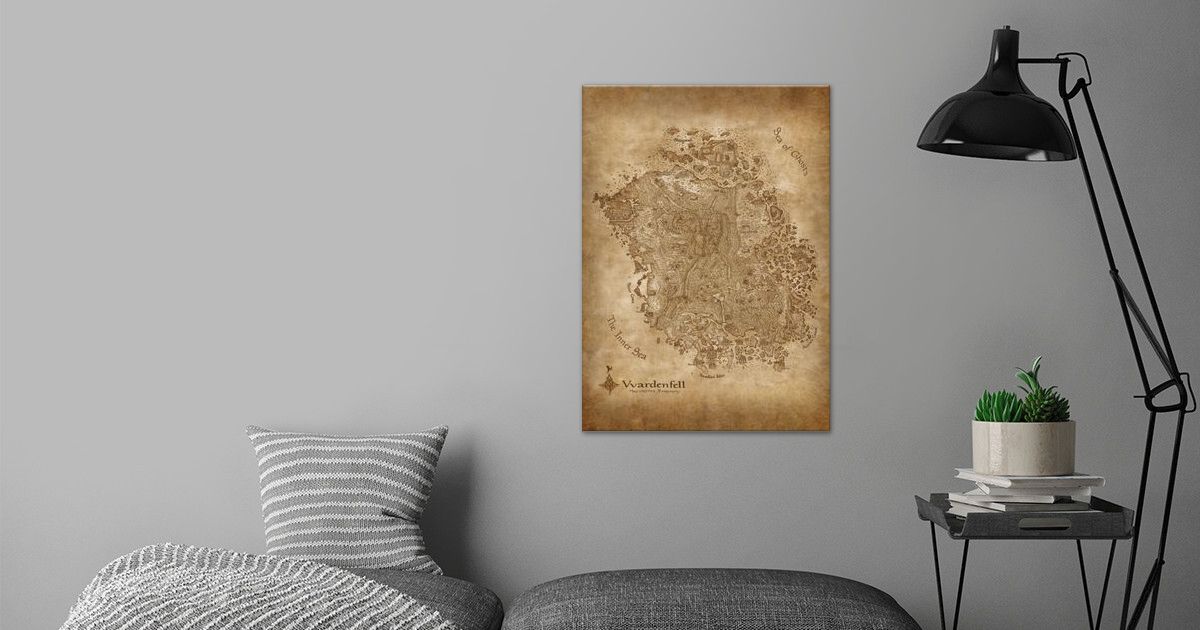 'Morrowind Anth Map' Poster by The Elder Scrolls | Displate