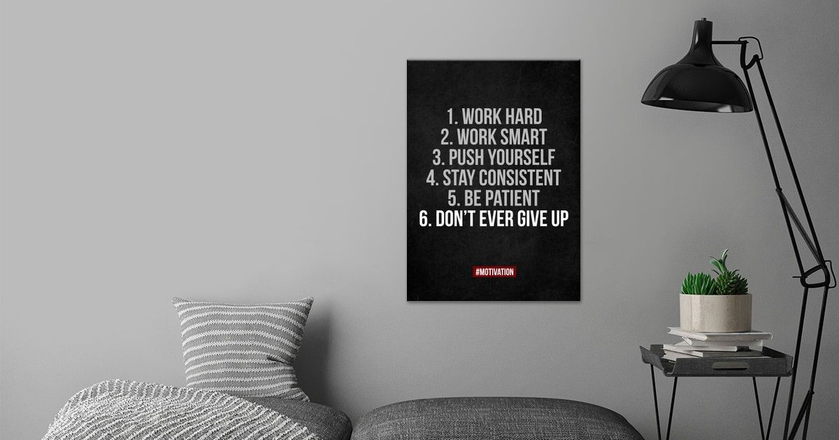 'Motivation Motivational' Poster by Anime Manga | Displate