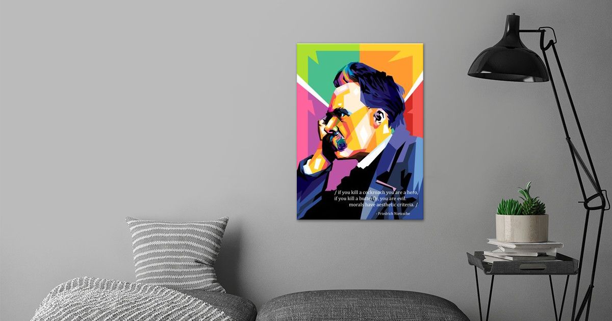 'Friedrich Nietzsche' Poster by Sherlock Wijaya | Displate