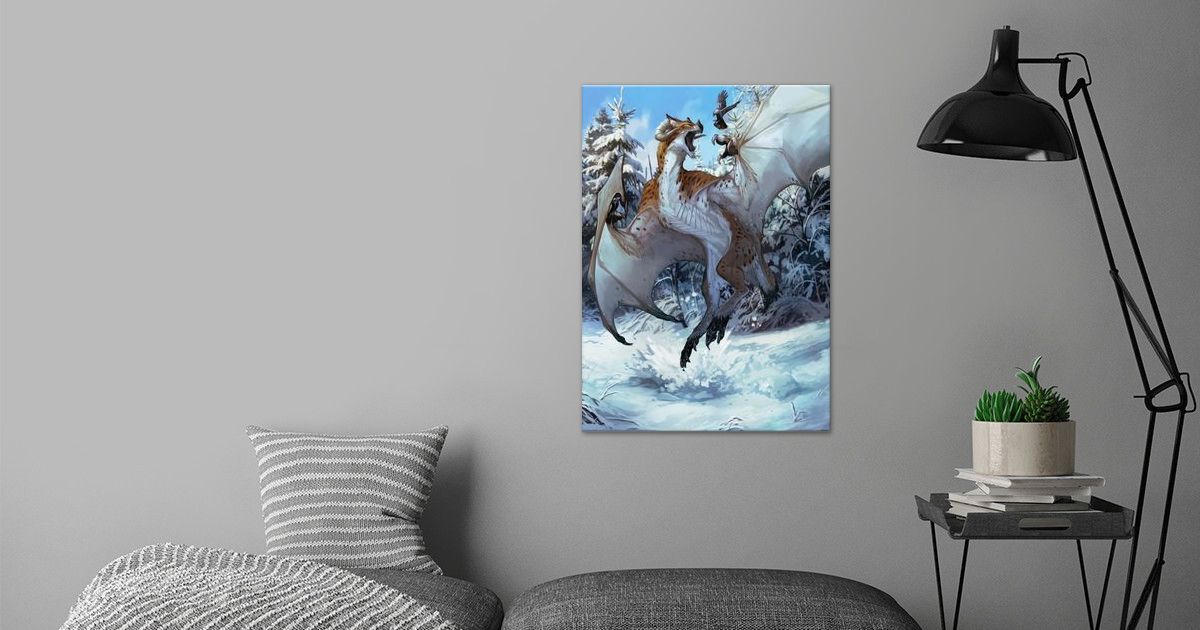 'Lynx Dragon ' Poster by MokinaArt | Displate
