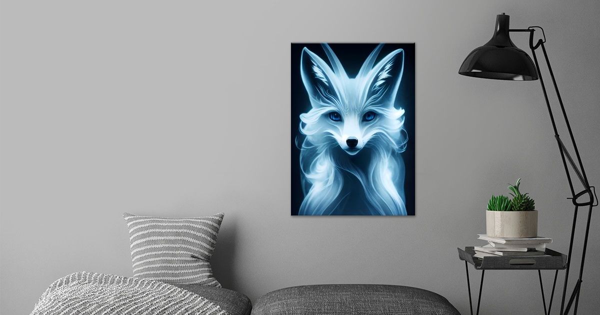 'Spectral fox' Poster by Jerhus | Displate