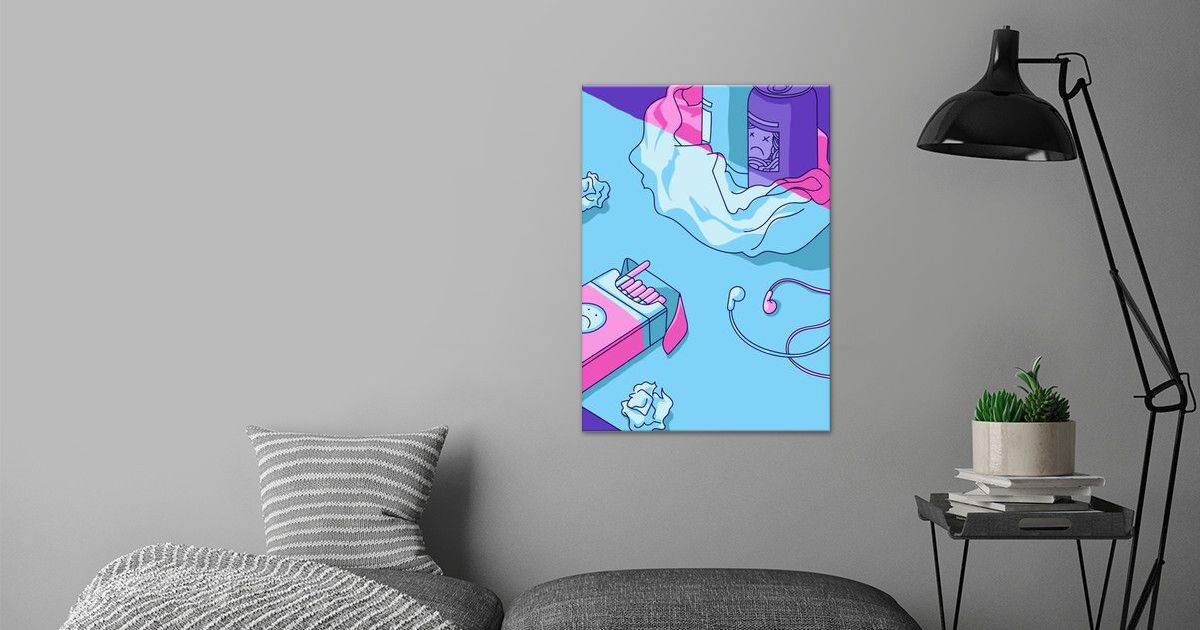'Synth sad' Poster by Doublede Design | Displate