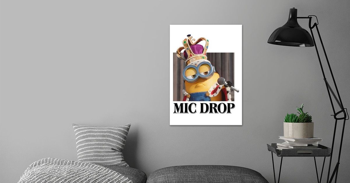'Mic Drop' Poster by Minions | Displate