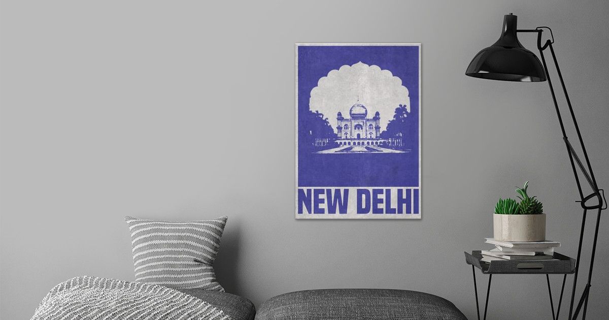 'New Delhi' Poster by denvector | Displate