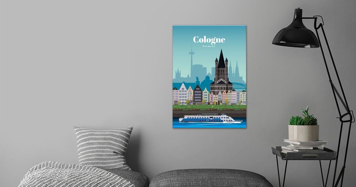 'Travel to Cologne' Poster by Studio 324 | Displate