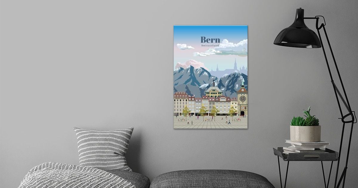 'Travel to Bern' Poster by Studio 324 | Displate
